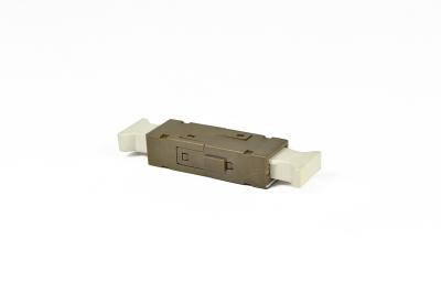 China Singlemode Simplex MU Fiber Optic Adapter With High EMI / RFI Environments for sale