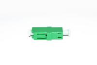 China LC / APC Simplex Green Color Fiber Optic Adapter , Good changeability for sale