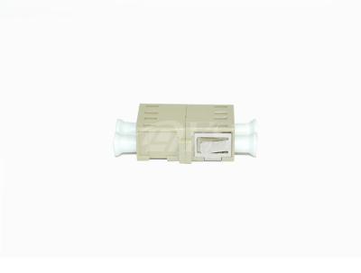 China Beige Multimode Duplex LC Fiber Optic Adapter for sale