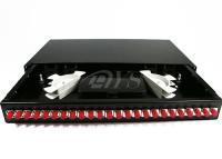 China Cold-rolled Steel FC adapter hole  24Core Drawer / sliding type Fiber Optic Terminal Box for sale