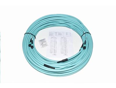 China 24 Fiber 100G OM4 MTP/MPO Backbone Trunk Cable Patch Cords for sale