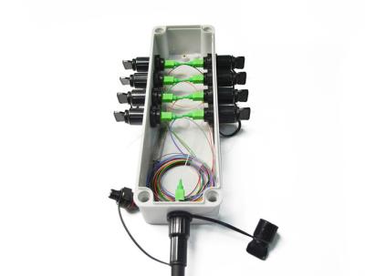 China Waterproof Patch cord with Multi Port (SC) Mini SC FTTH Terminal junction box for sale