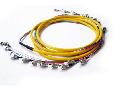 China FC / UPC 12 Cores Optical Fiber Patch Cord Single Mode for CATV for sale