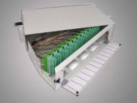 China 96 Cores SC-APC Fiber Optic Terminal Box Rack Mounting for sale