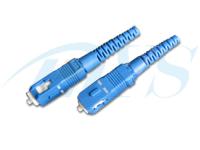 China SC / UPC Optical Fiber Connectors Singlemode In Blue , Low Insertion Loss for sale