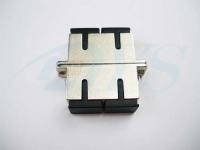 China SC-SC Duplex Optical Fiber Adapter Silver / White With Steel Materials for sale