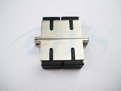 China SC-SC Duplex Optical Fiber Adapter Silver / White With Steel Materials for sale