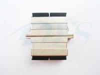 China SC-SC Duplex Optical Fiber Adapter Silver / White With Steel Materials for sale