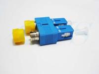 China FC-SC Simplex Fiber Optic Adapter Plastic Metal With Ceramic / Zirconia Sleeve for sale