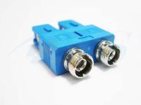 China FC-SC Simplex Fiber Optic Adapter Plastic Metal With Ceramic / Zirconia Sleeve for sale