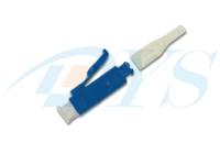 China Blue / White Plastic Optical Fiber Connectors , Singlemode Simplex LC / SM Connector for sale