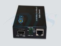 China 10 / 100 / 1000M SM - SFP Dual Optical Fiber Media Converter for sale