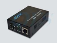 China 10 / 100 / 1000M SM - SFP Dual Optical Fiber Media Converter for sale