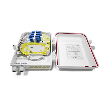 China Indoor / Outdoor Fiber Optic Terminal Box Waterproof 16 Ports Easy Installation for sale