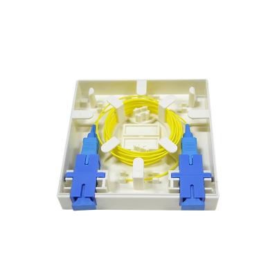 China High Quality Fiber Optic 2 core FTTH mini fiber optic terminal box for sale