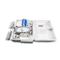 China FTTH Outdoor 16 Fiber Optic Terminal Box 16 Port Pole Mount Wall Mounted for sale
