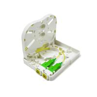 China Light Weight 2 Port Fiber Termination Box ABS PC Wall Mounted Anti-UV for sale