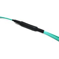 China 12 core om3 40G mpo-lc fiber optic cable for sale