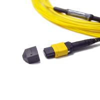 China Optic fiber fan-out Patch Leads elite loss SM 12 Fiber 40G MTP/MPO-LC Harnesses Cable for sale
