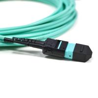 China MPO pull tap Optic fiber trunk cable OM3 12core/24core MTP/MPO Patch Cord for sale
