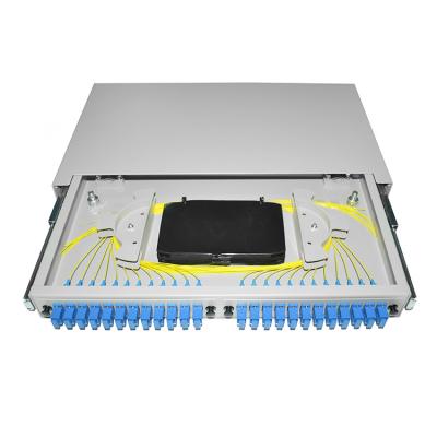 China Pigtail Fiber Optic Patch Panel 19'' Rack Mounted OTB ODB 12 24 Port SC Connector for sale
