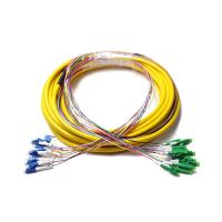 China 12 Fiber distribution break out LC/APC to LC/UPC preterminated cable Simplex For Access Networks for sale
