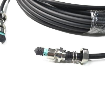 China Outdoor waterproof 24 fibre OM4 MPO MTP Connector Patch Cable for sale