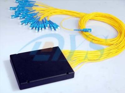 China 1*16 PLC Optical Fiber Splitter With SC Connector / G657A / 0.1dB PDL for sale