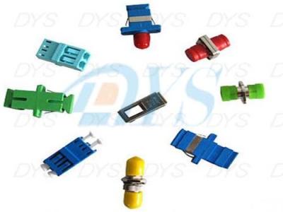 China 1 / 2 Core Plastic Metal Optical Fiber Patch Cord , Green Optical Fiber Cable Adapter for sale