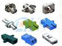 China 1 / 2 Core Plastic Metal Optical Fiber Patch Cord , Green Optical Fiber Cable Adapter for sale