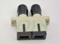 China 1 / 2 Core Plastic Metal Optical Fiber Patch Cord , Green Optical Fiber Cable Adapter for sale