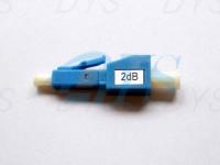 China LC 2 dB Blue Fiber Optic Attenuator Environmental Stable With 1240nm - 1620nm Wavelength for sale