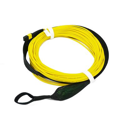China 12 fiber elite pulling eye Reversible MPO Connector Patchcord for sale