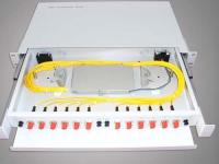 China 1U 19'' 24 Port FC Fiber Optic Patch Panel Fiber Optic Terminal Box for sale