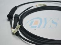 China LC Multimode Optical Fiber Connectors With Outdoor Cable & 90 Degree Boot for sale