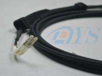 China LC Multimode Optical Fiber Connectors With Outdoor Cable & 90 Degree Boot for sale