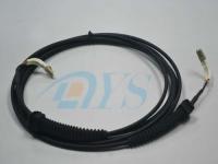 China LC Multimode Optical Fiber Connectors With Outdoor Cable & 90 Degree Boot for sale