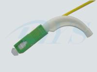 China SC / APC Single Mode Optical Fiber Connectors With 90 Degree Boots for sale