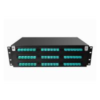 China 3U 72 Port MPO / MTP Fiber Optic Patch Panel Mulitmode High Density Rack Mount for sale