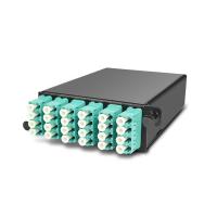 China 96 Port MPO/MTP Patch Panels Fiber Optic High Density Rack Mount Steel Material for sale
