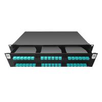 China High Density 2U 144 Port MPO / MTP Fiber Optic Patch Panels Rack Mount RoHS Compliant for sale
