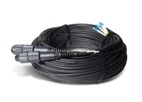 China Black Waterproof ODLC / PDLC Fiber Optic Patch Cord , High shock for sale