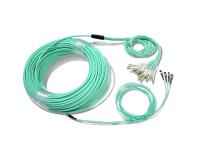 China Data Center MTP - LC Duplex 48 Cores Optical MPO Patch Cord Equipment With MPO / MTP Interface for sale