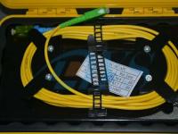 China Black / Yellow OTDR Fiber Optic Odf Launch Cable Box with SC / APC Connector for sale