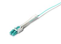 China Duplex LC Uniboot High Density Fiber Optic Push Pull Switch Polarity Connector Patch Cord for sale