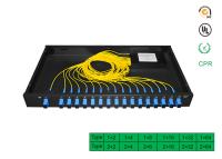 China Factory directly selling price for 1x64 PLC Optical Fiber Splitter Rack optical splitter with SC APC connector for sale