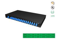 China Factory directly selling price for 1x64 PLC Optical Fiber Splitter Rack optical splitter with SC APC connector for sale