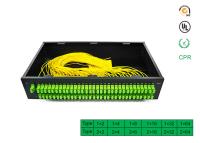 China Factory directly selling price for 1x64 PLC Optical Fiber Splitter Rack optical splitter with SC APC connector for sale
