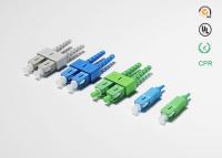 China SCUPC SCAPC Optical Fiber Connectors simplex singlemode 0.9mm 2.0mm 3.0mm Cable size for sale