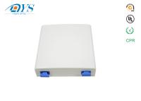 China 1 , 2 Port Mini FTTH Faceplate Panel 86 Type Fiber Optic Terminal Box FTTH - 006 Outlet Mini 2 Port Box With SC Adapter for sale